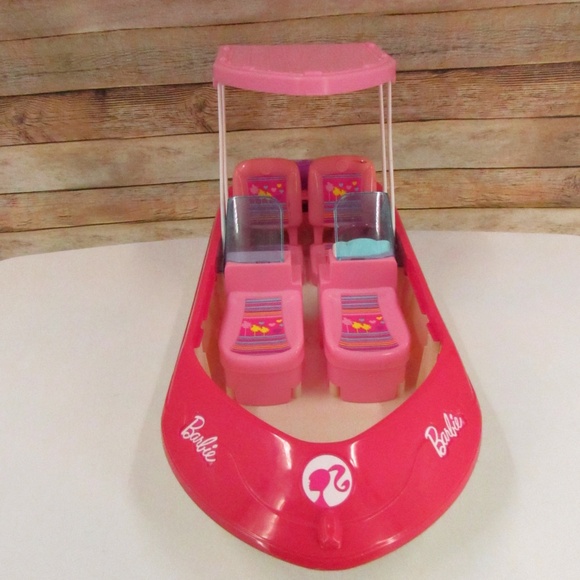 Barbie | Toys | Barbie 4seat Boat With Top Canopy | Poshmark